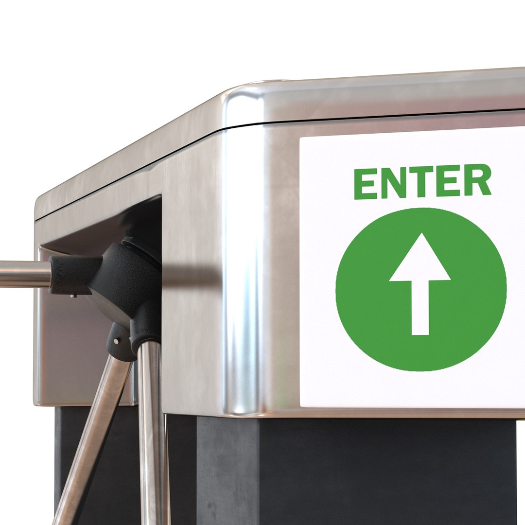Tripod Turnstile 3d Model