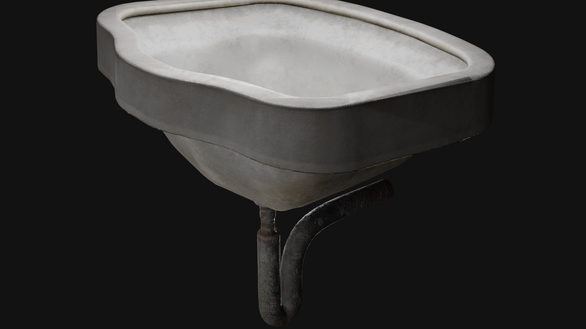Old Sink 3D - TurboSquid 2109267