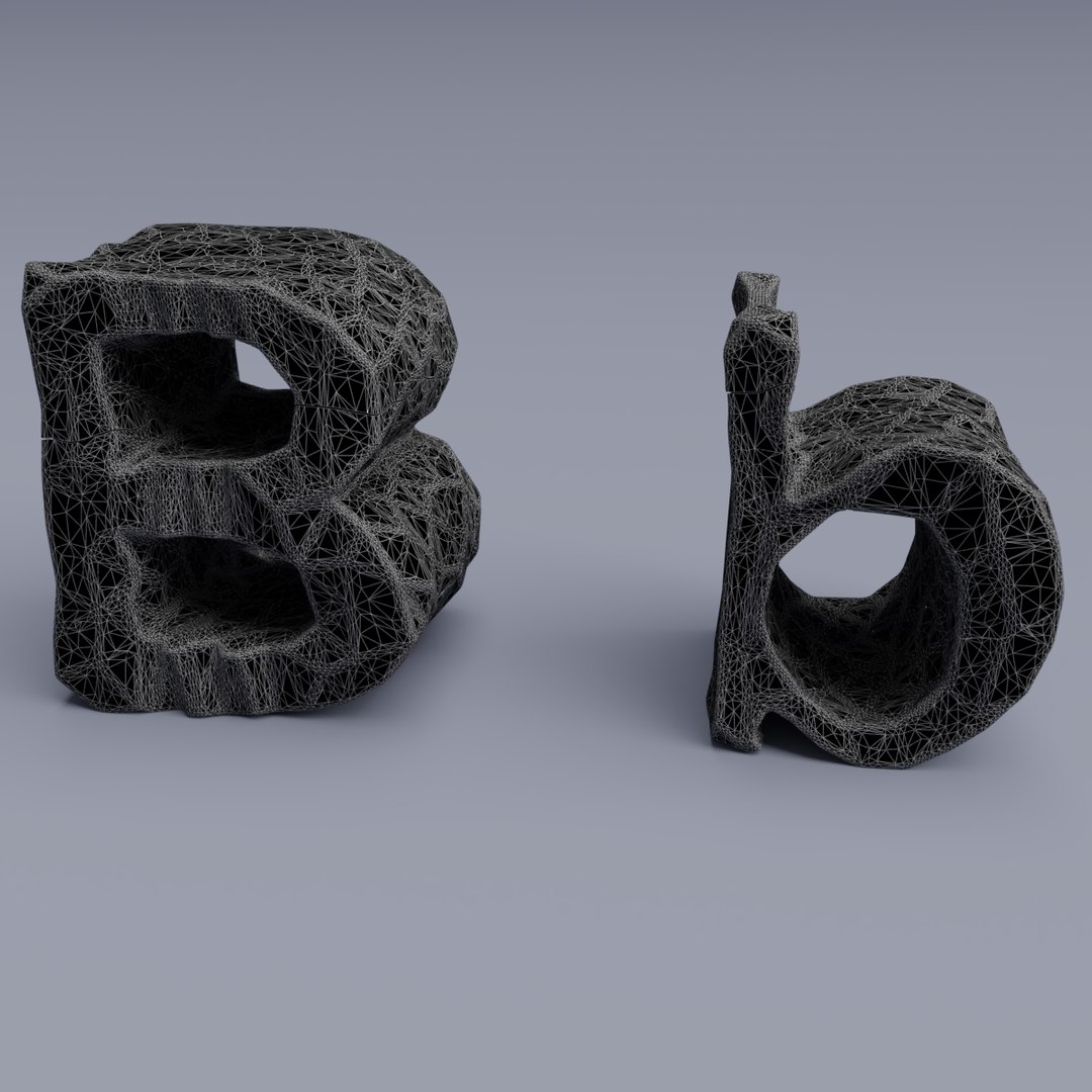 3D Letter B - TurboSquid 1339950