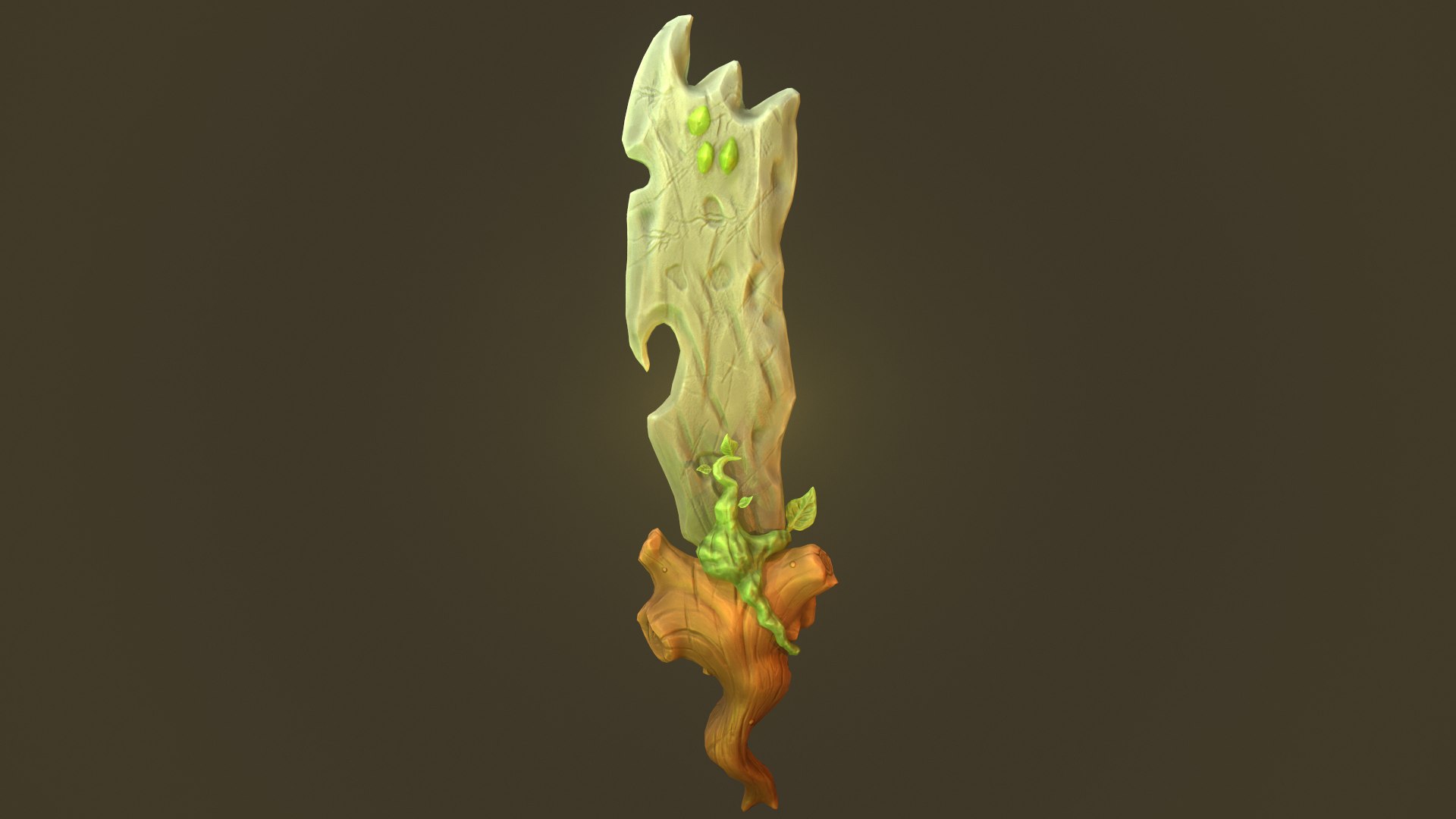 3D Stylized Stone Sword - TurboSquid 1611619