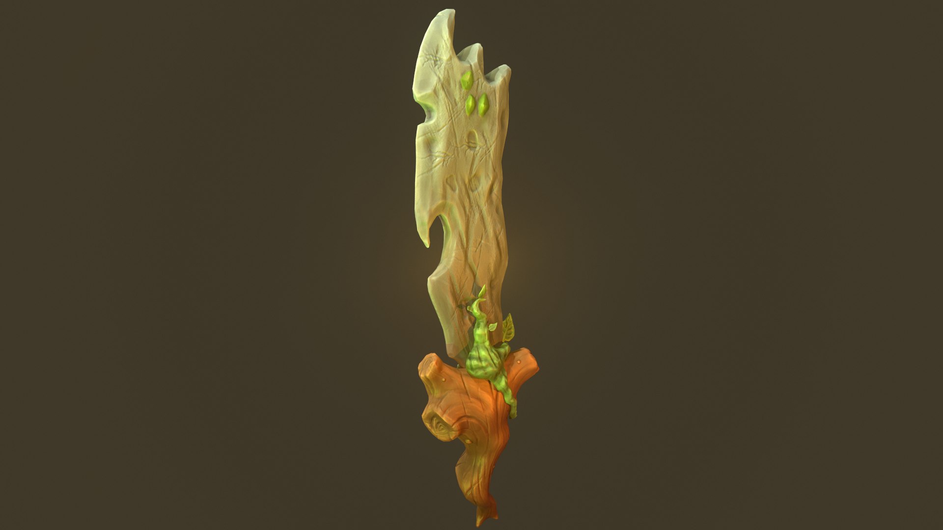 3D Stylized Stone Sword - TurboSquid 1611619