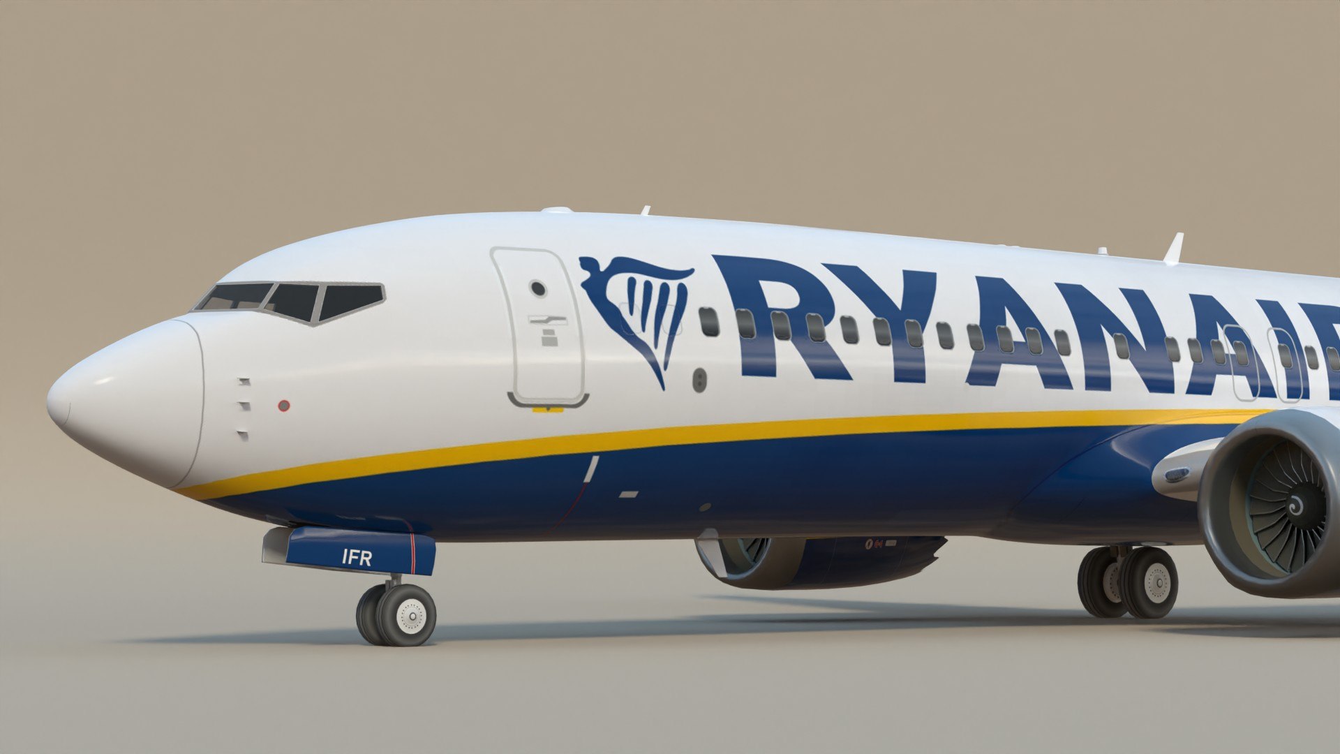 Ryanair B737 MAX SC Model - TurboSquid 2282212