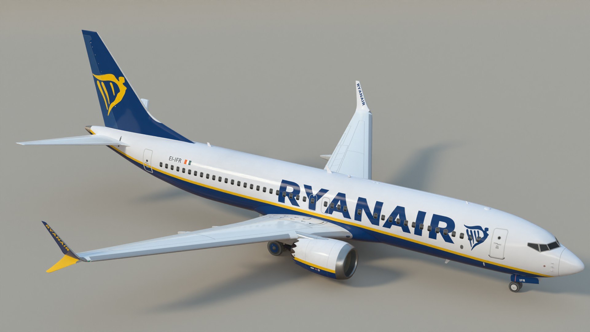 Ryanair B737 MAX SC Model - TurboSquid 2282212