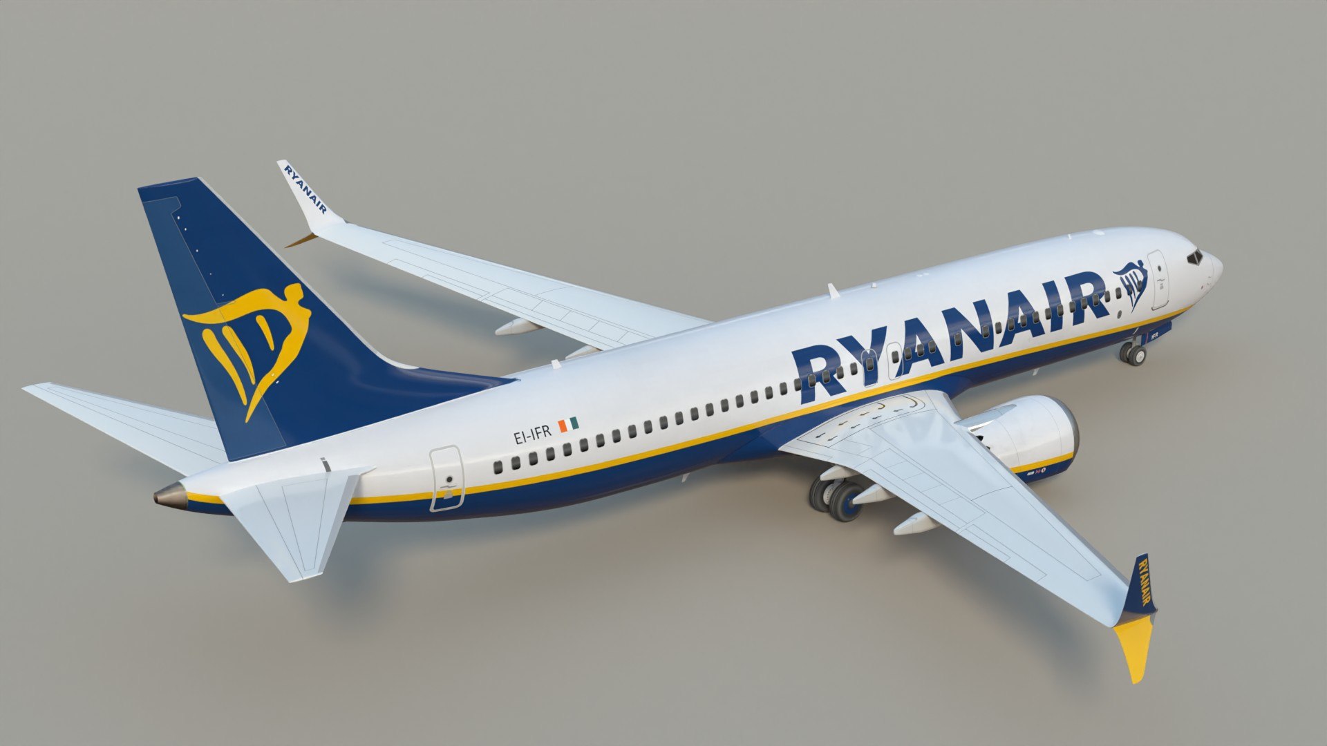 Ryanair B737 MAX SC Model - TurboSquid 2282212