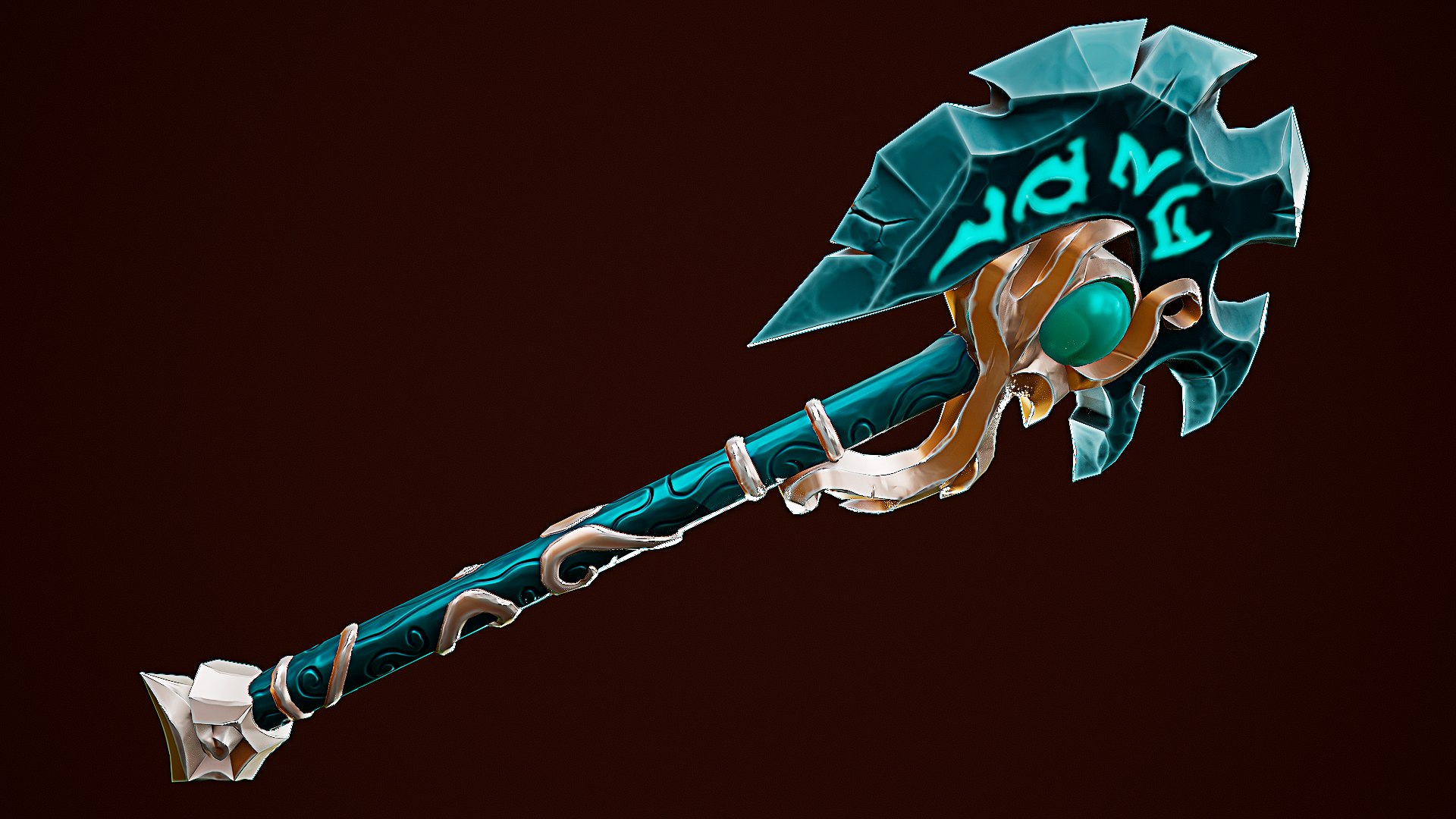 Stylize Axe With Runes 3D Model - TurboSquid 2048519