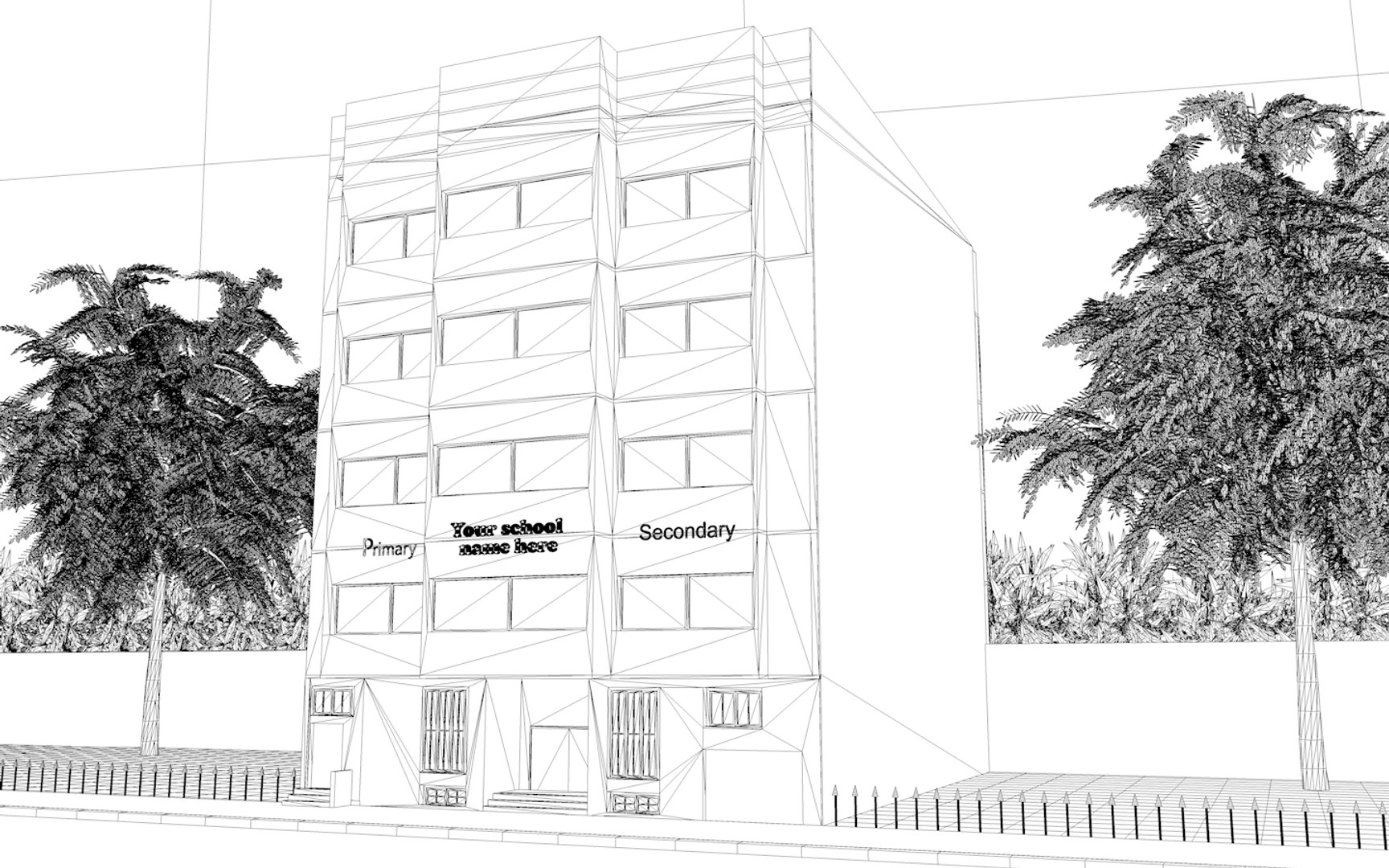 3d school ready render