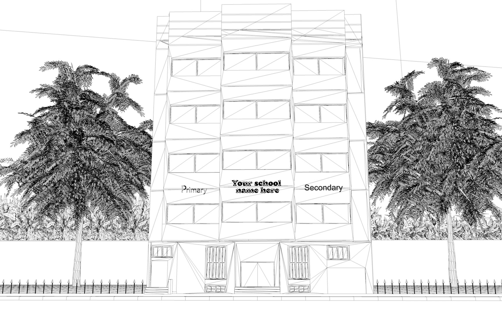 3d school ready render