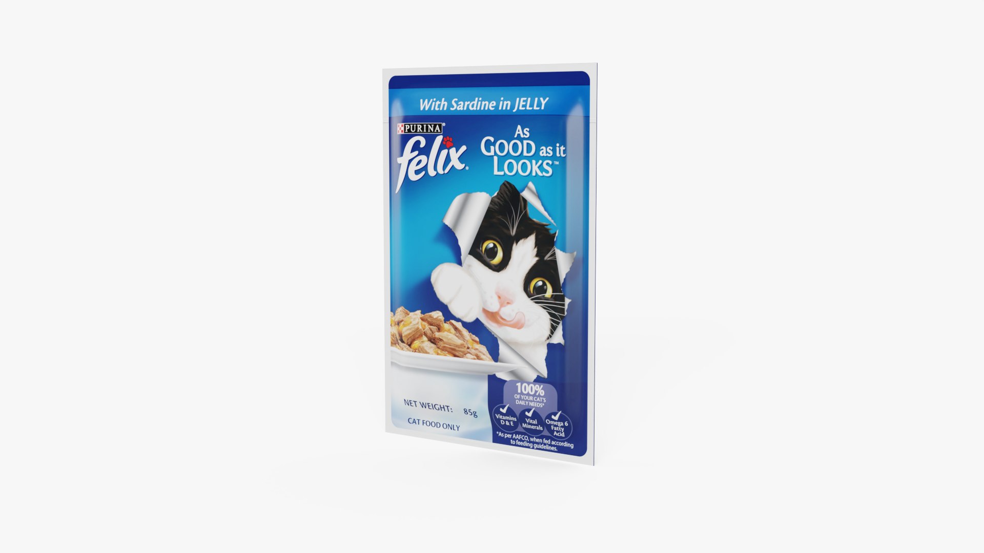 3D model Purina Felix Cat Food Sardine - TurboSquid 2183868