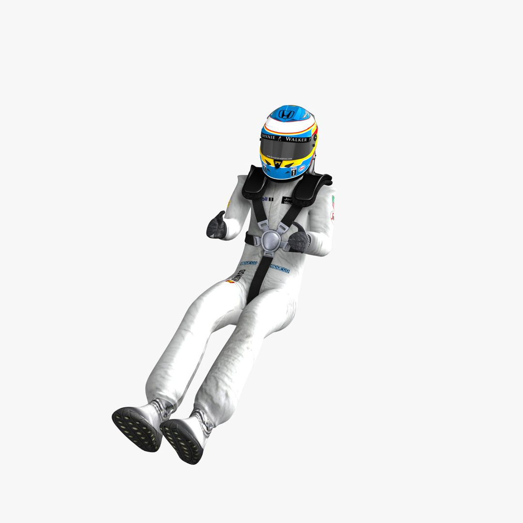 3d Fernando Alonso 2015 Model