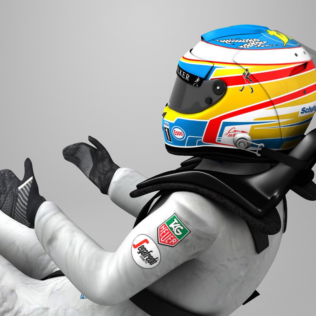 3d Fernando Alonso 2015 Model