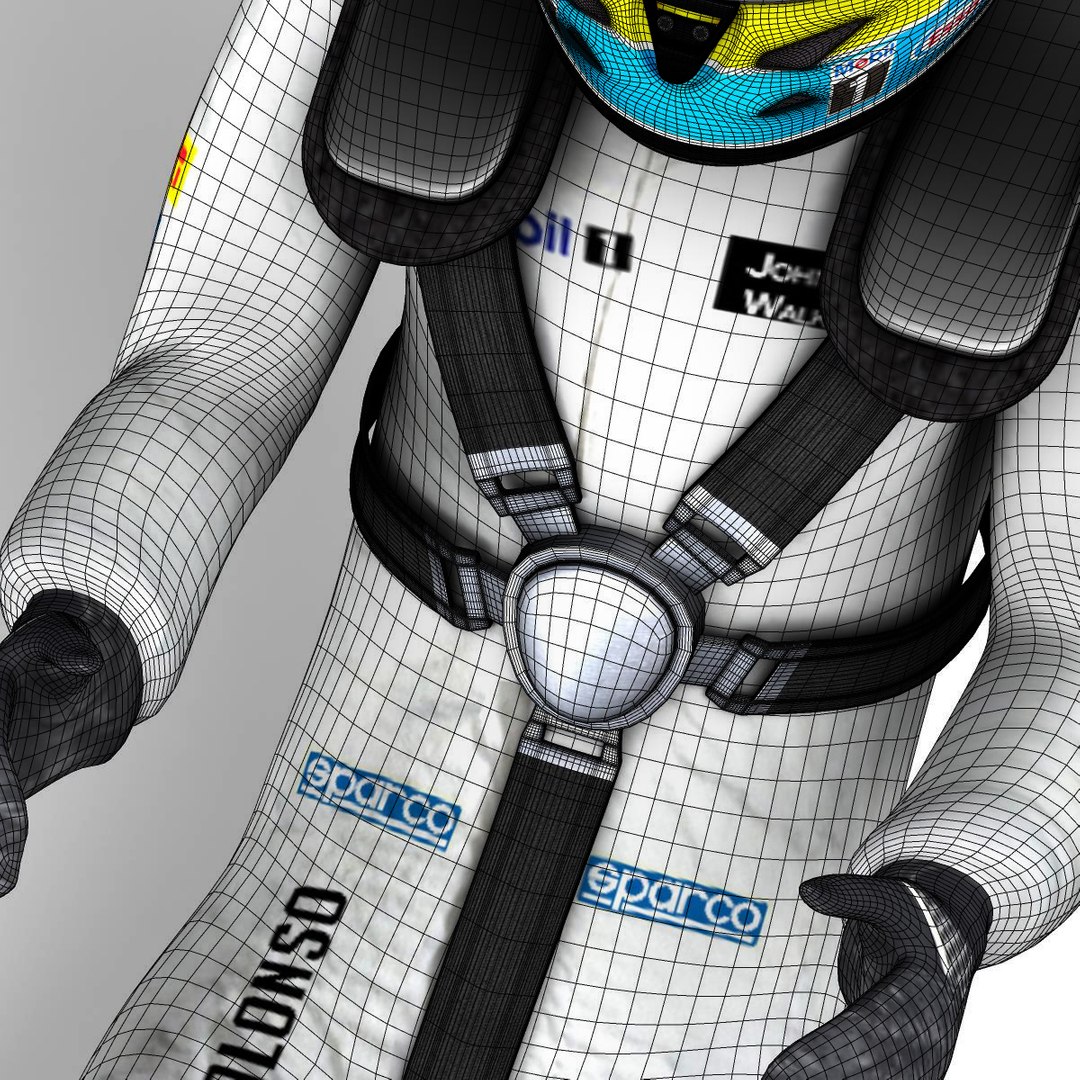 3d Fernando Alonso 2015 Model