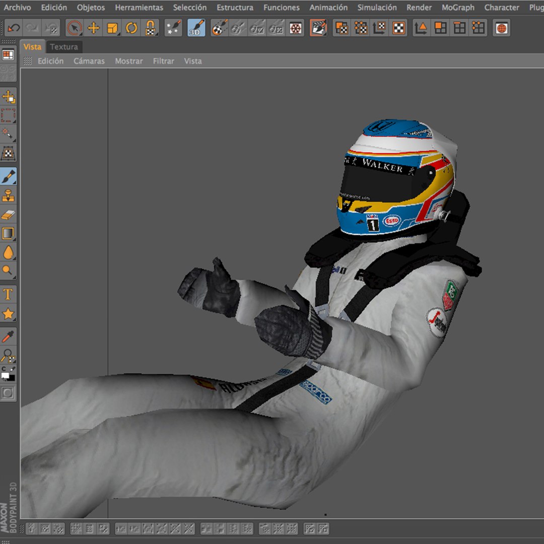 3d Fernando Alonso 2015 Model