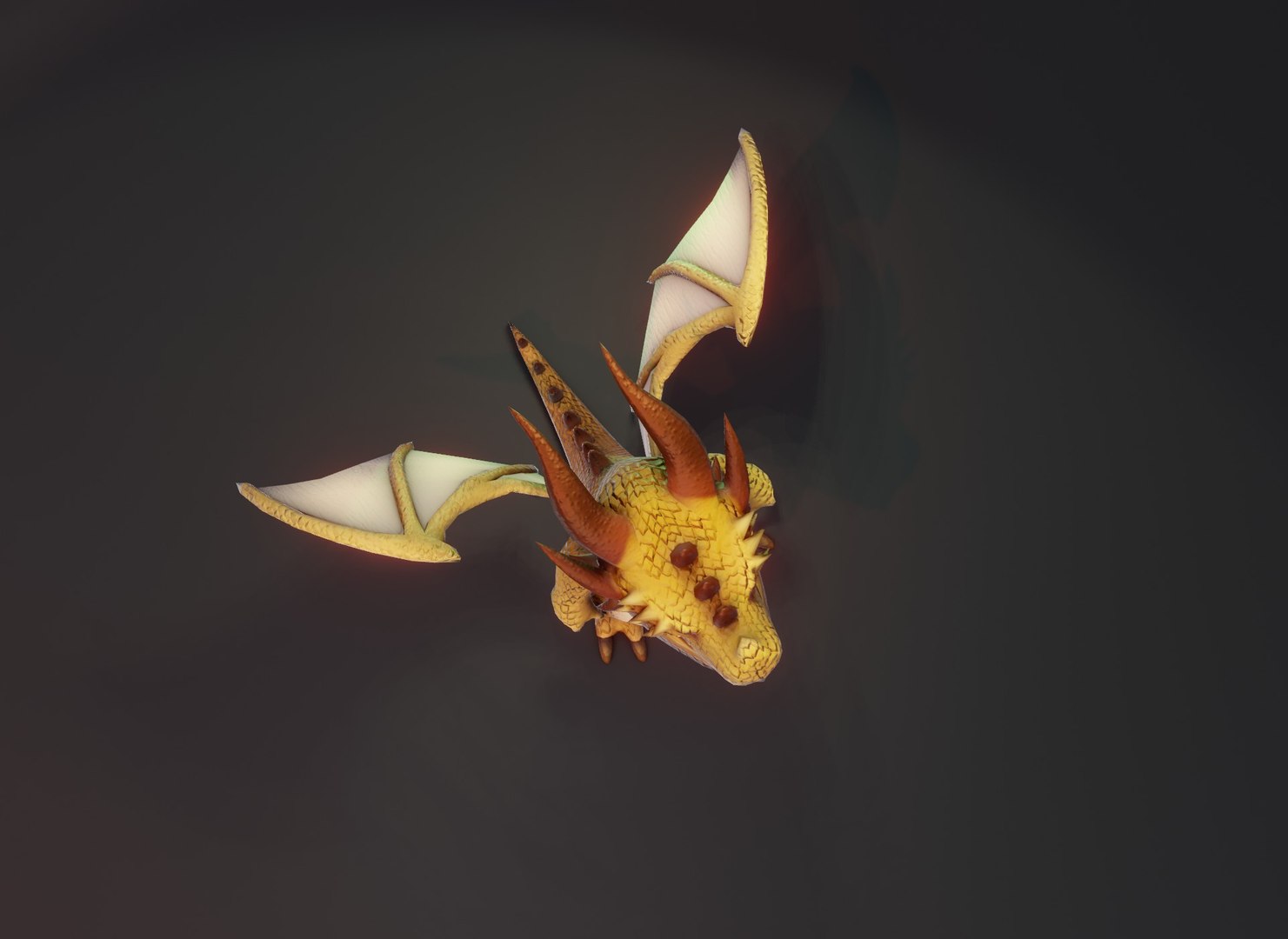 Cartoon Brown Dragon Animated Low-poly 3D model 3D - TurboSquid 2170417