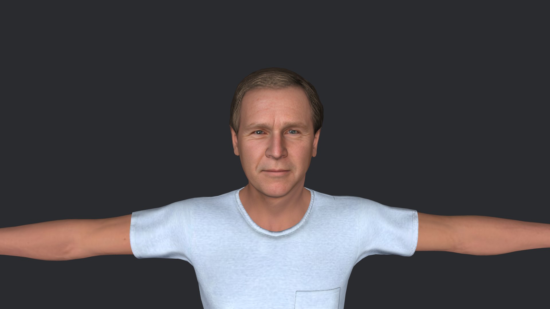 George-W-Bush 1 Hyper Realistic Full Body Fully Rigged 3D Character 3D ...