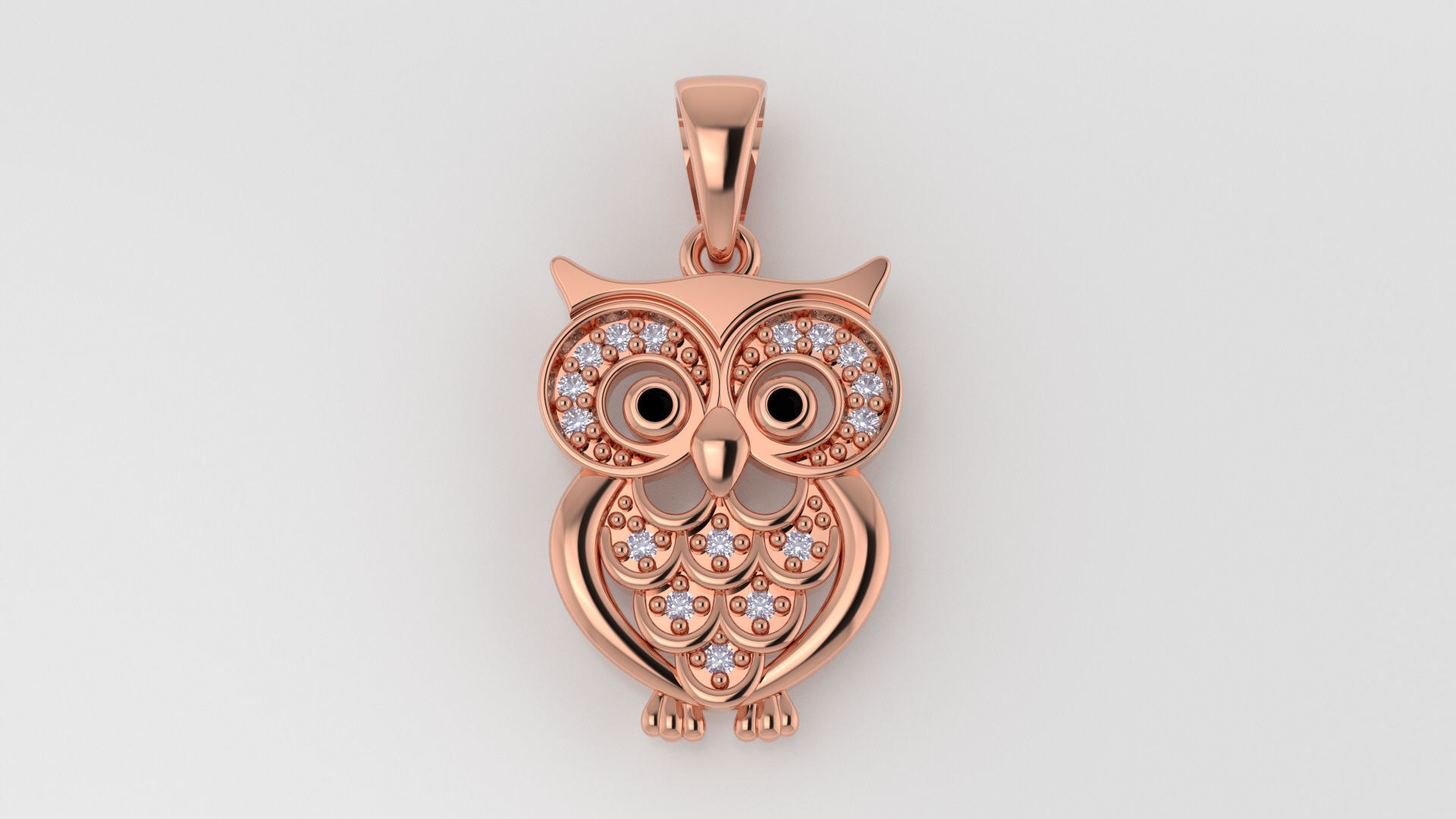 3dm stl owl necklace printable jewelry model 3D model - TurboSquid 2083427