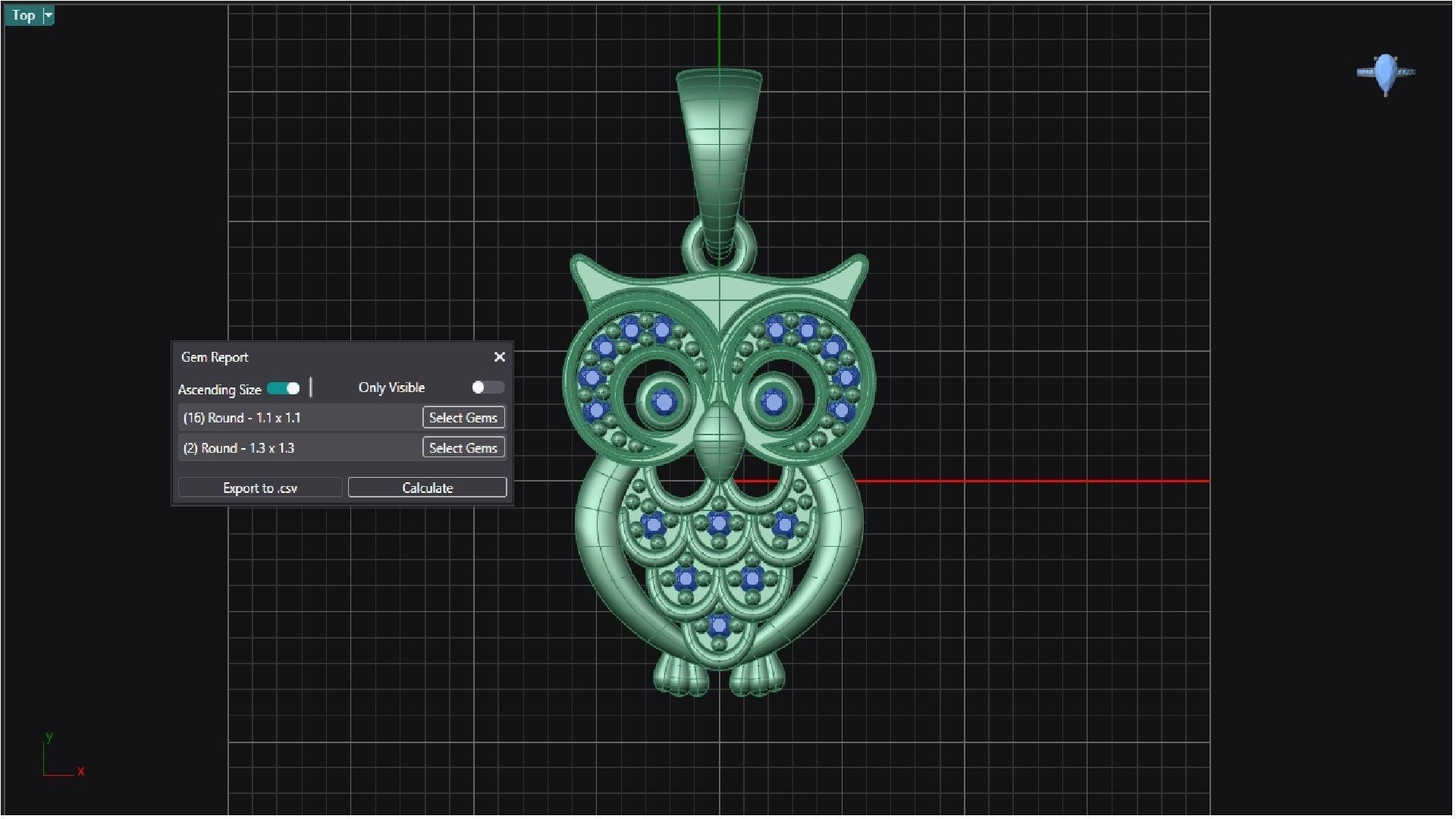3dm stl owl necklace printable jewelry model 3D model - TurboSquid 2083427
