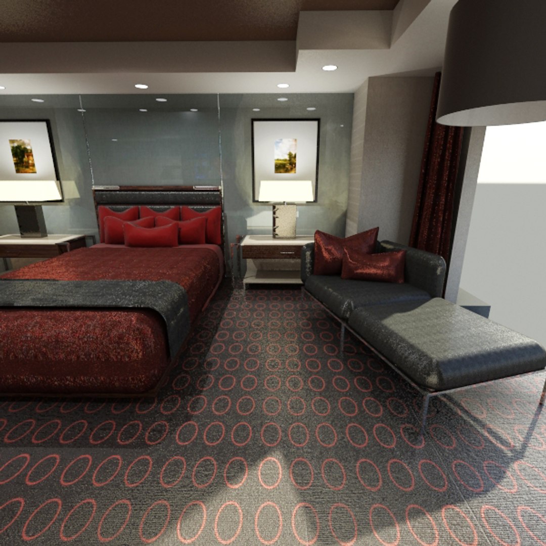 Hotel Room 3d Max