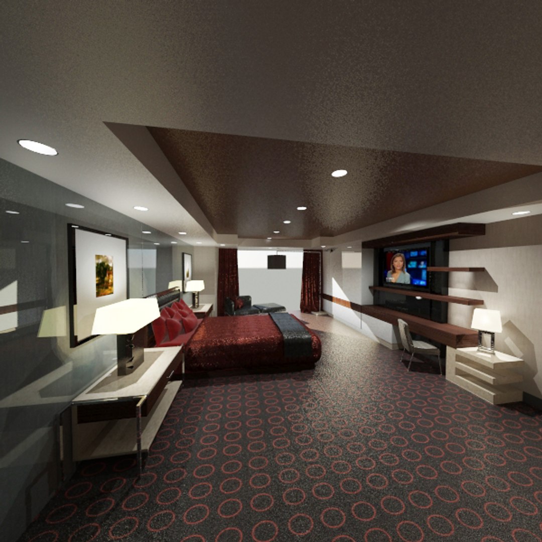 Hotel Room 3d Max