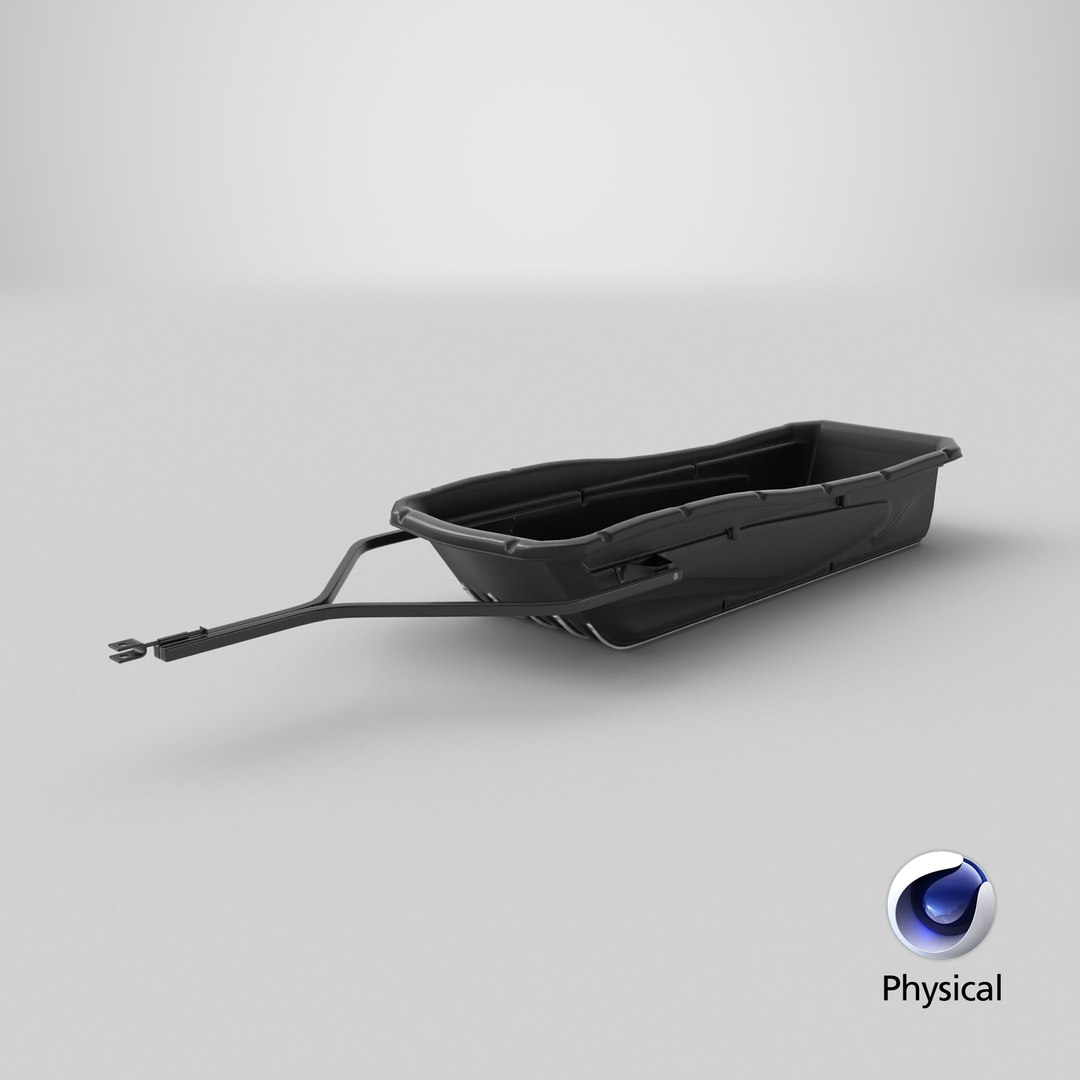 3D Outdoor Utility Sled Black - TurboSquid 2164137