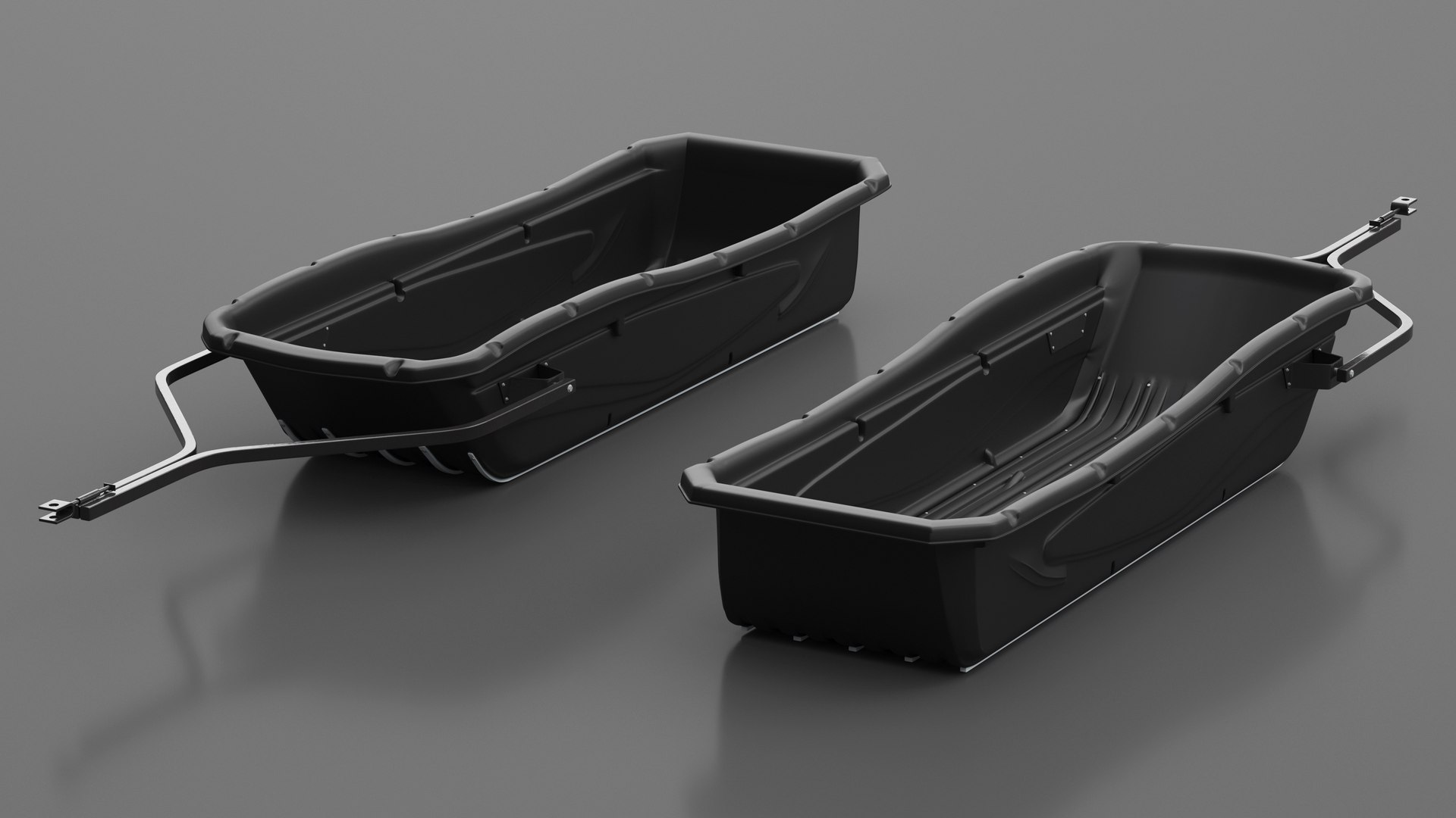 3D Outdoor Utility Sled Black - TurboSquid 2164137