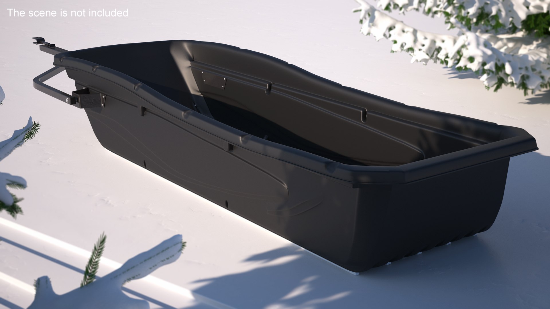 3D Outdoor Utility Sled Black - TurboSquid 2164137