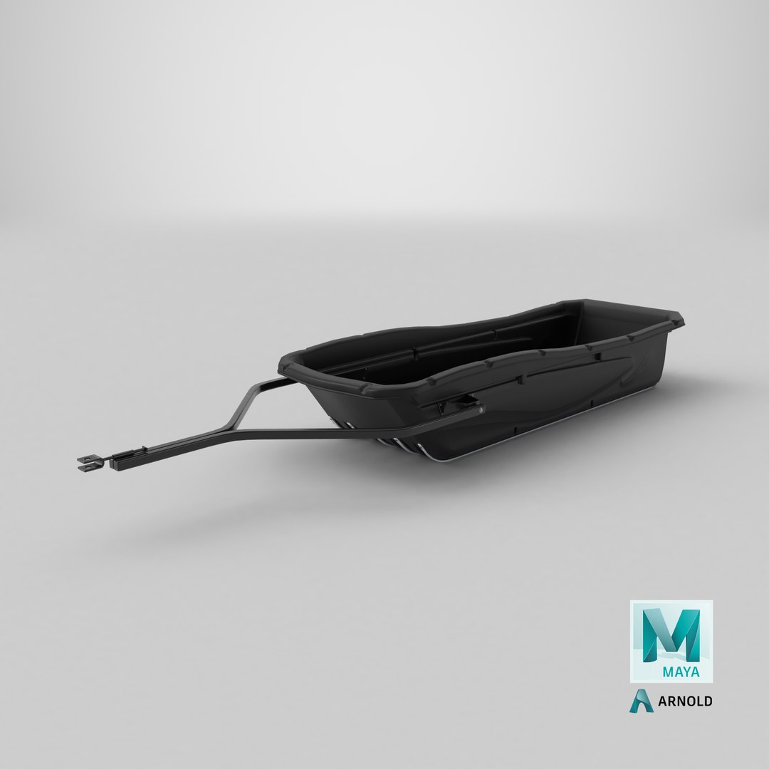 3D Outdoor Utility Sled Black - TurboSquid 2164137