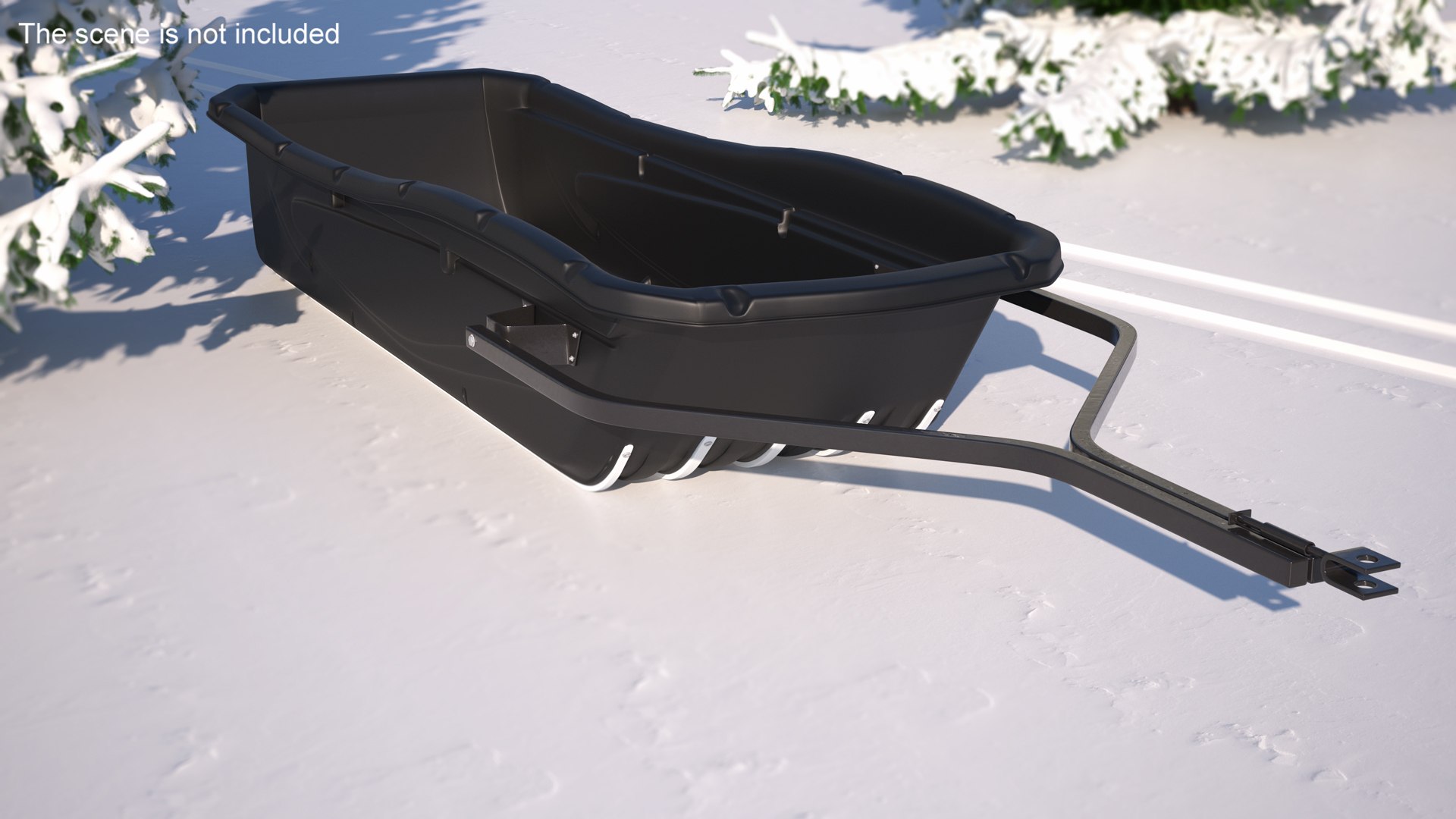 3D Outdoor Utility Sled Black - TurboSquid 2164137