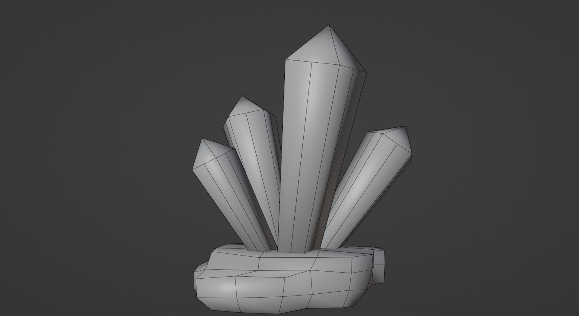 Red Stylized Rock Crystal Cluster Version 1 3D Model - TurboSquid 2124121
