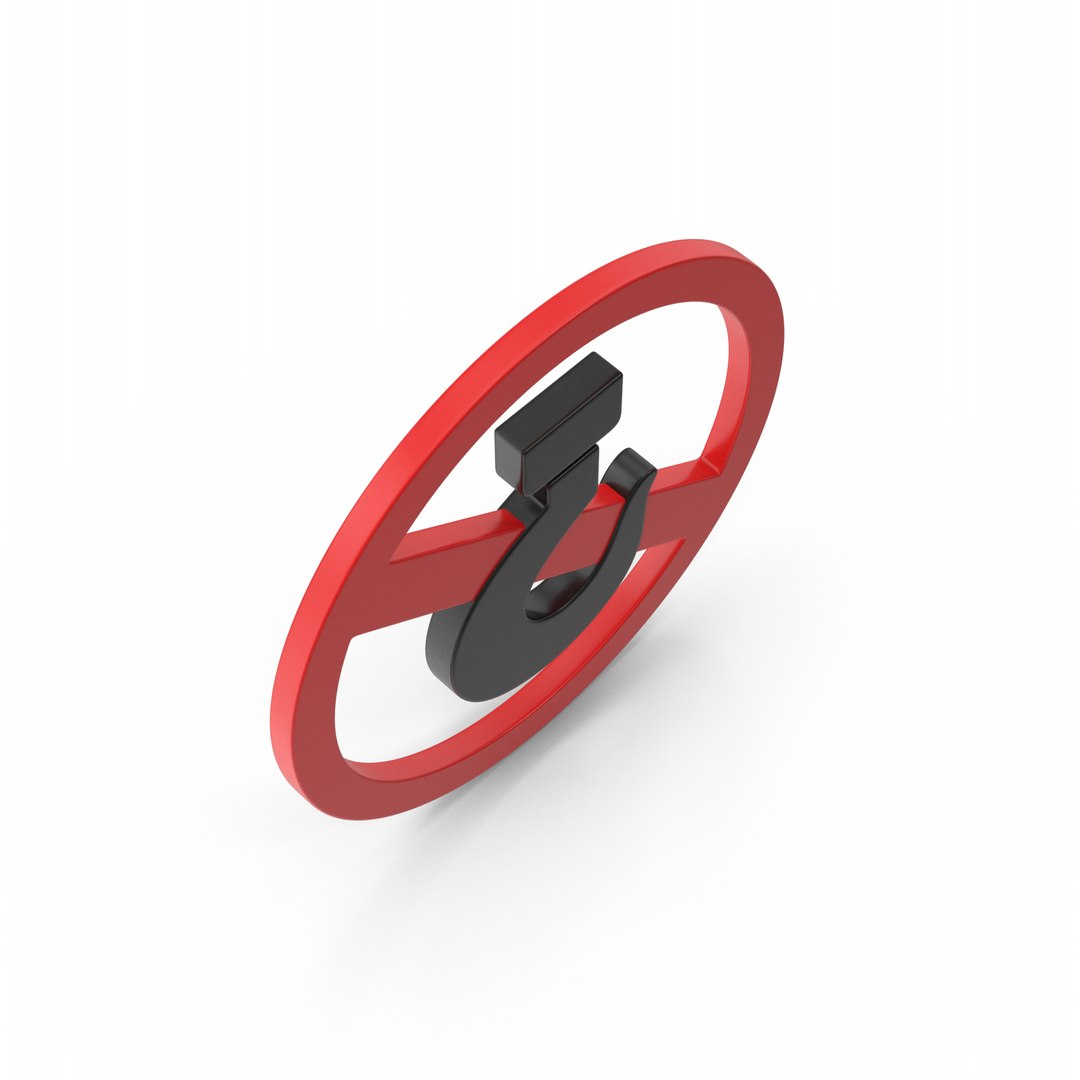 Hook Forbidden Symbol 3D - TurboSquid 2170724