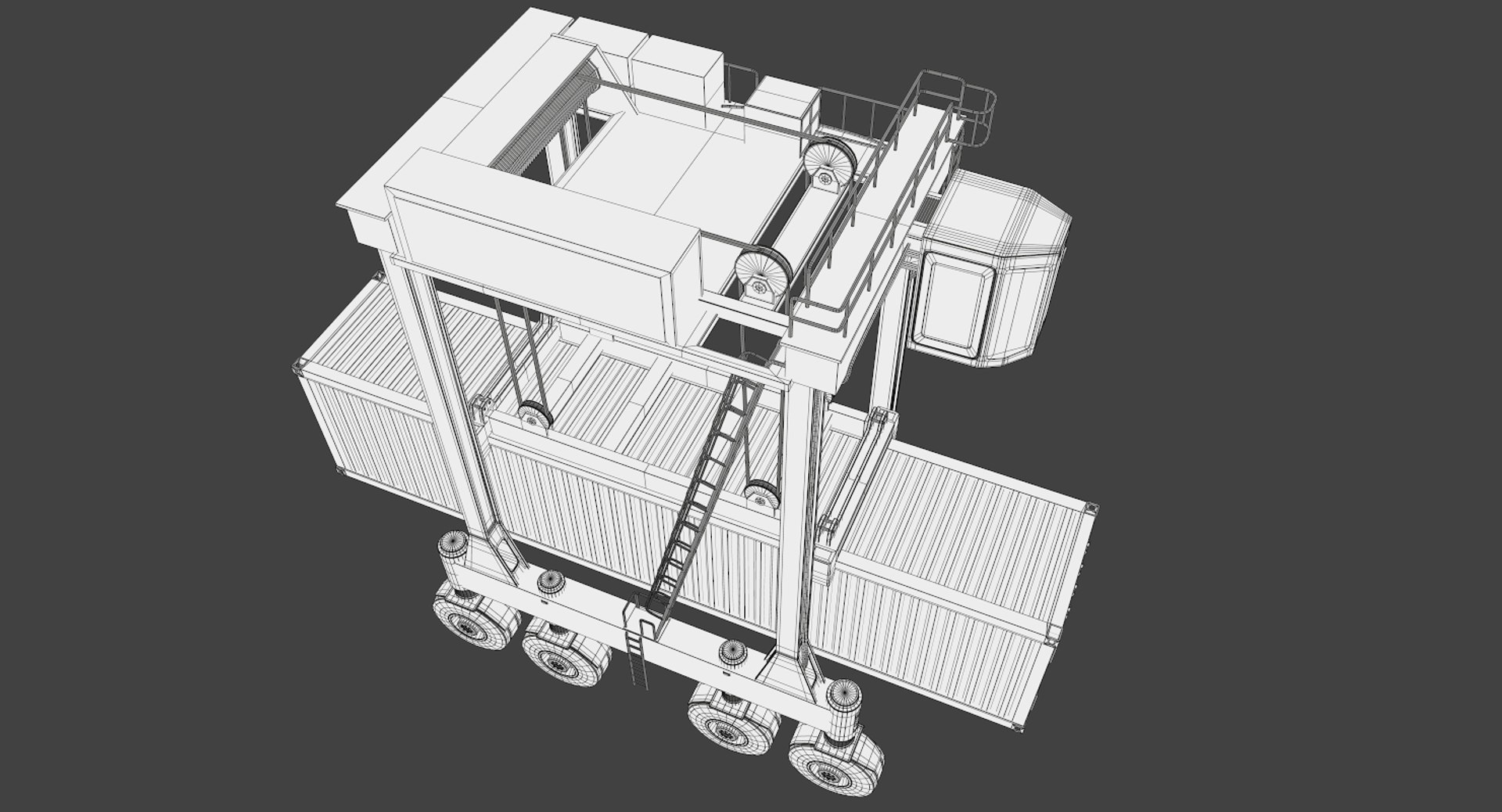 3D kalmar straddle carrier container - TurboSquid 1345792