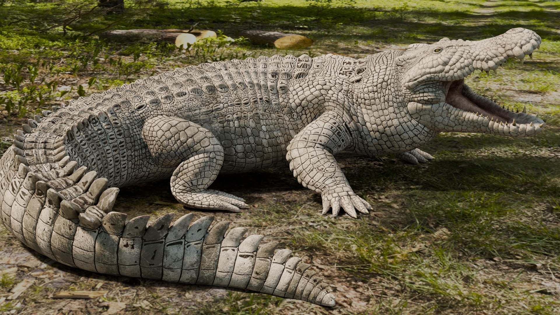 3D SaltWater Crocodile Animated Model - TurboSquid 2171478