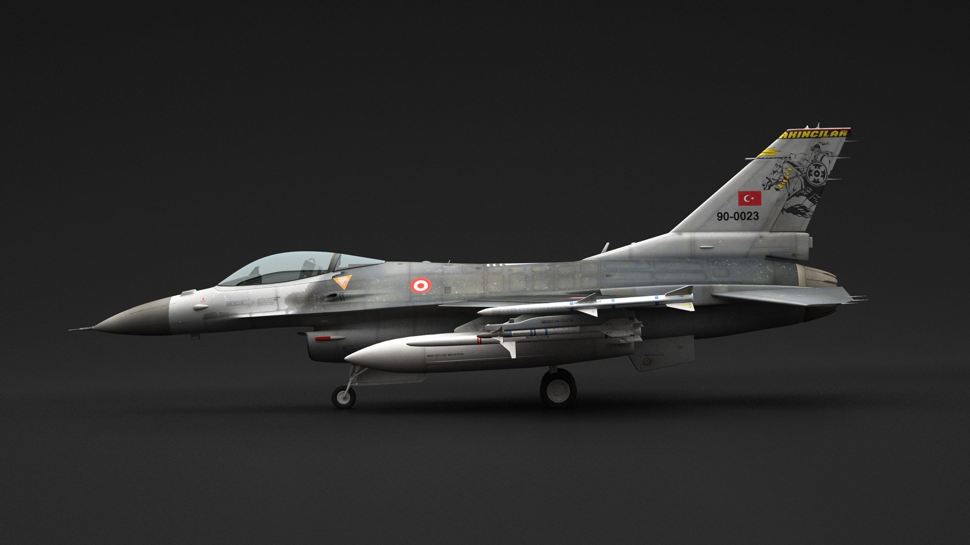 3D F-16 Fighting Falcon Model - TurboSquid 2011564
