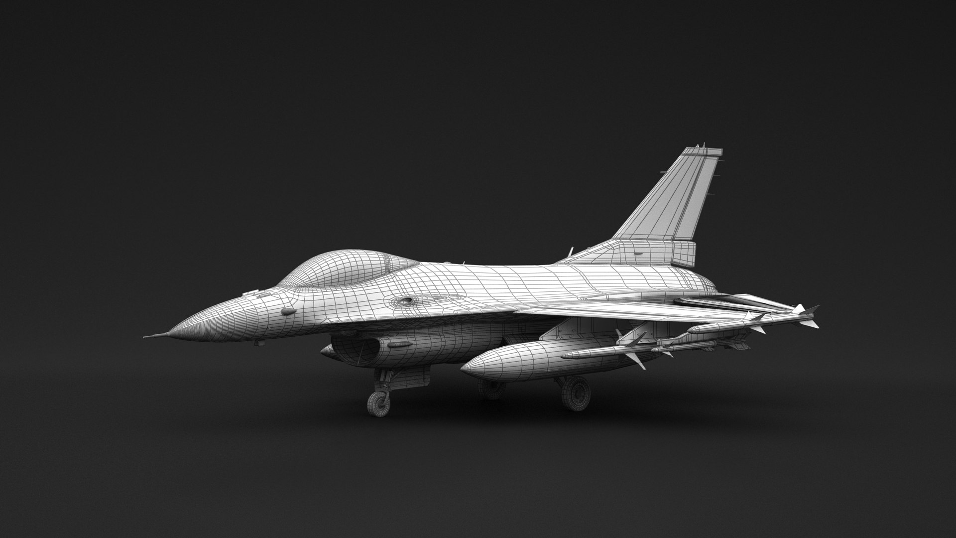 3D F-16 Fighting Falcon Model - TurboSquid 2011564