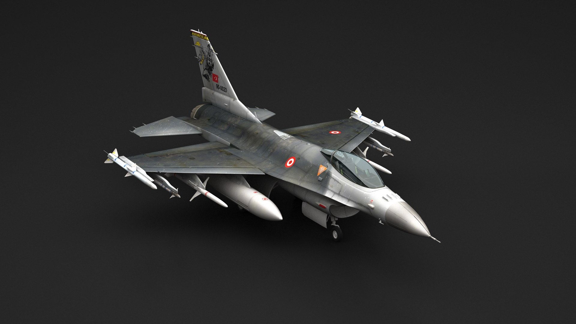 3D F-16 Fighting Falcon Model - TurboSquid 2011564