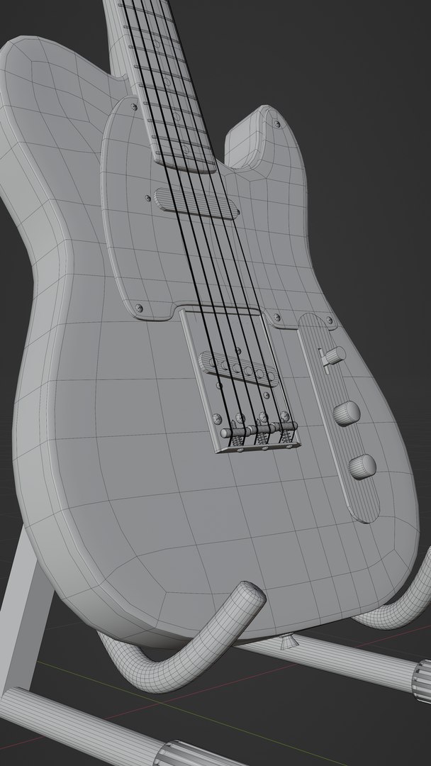 3D Guitar Fender Squier Telecaster Model - TurboSquid 1996866