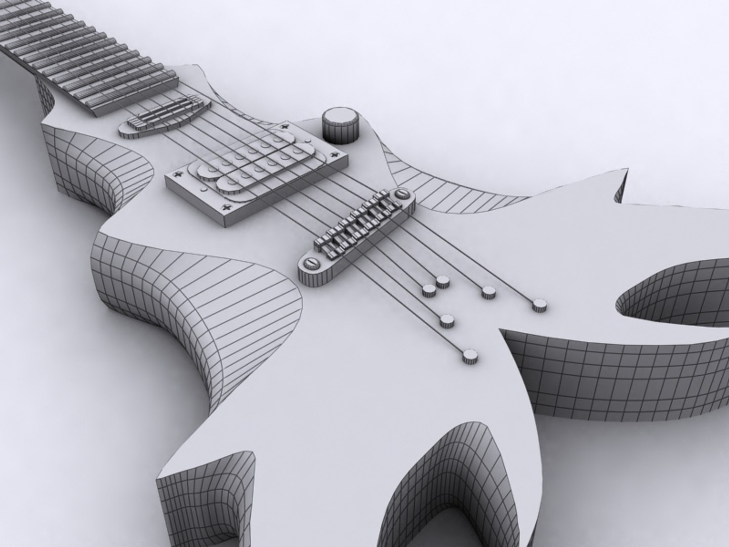 3d Bc Rich Draco Guitar