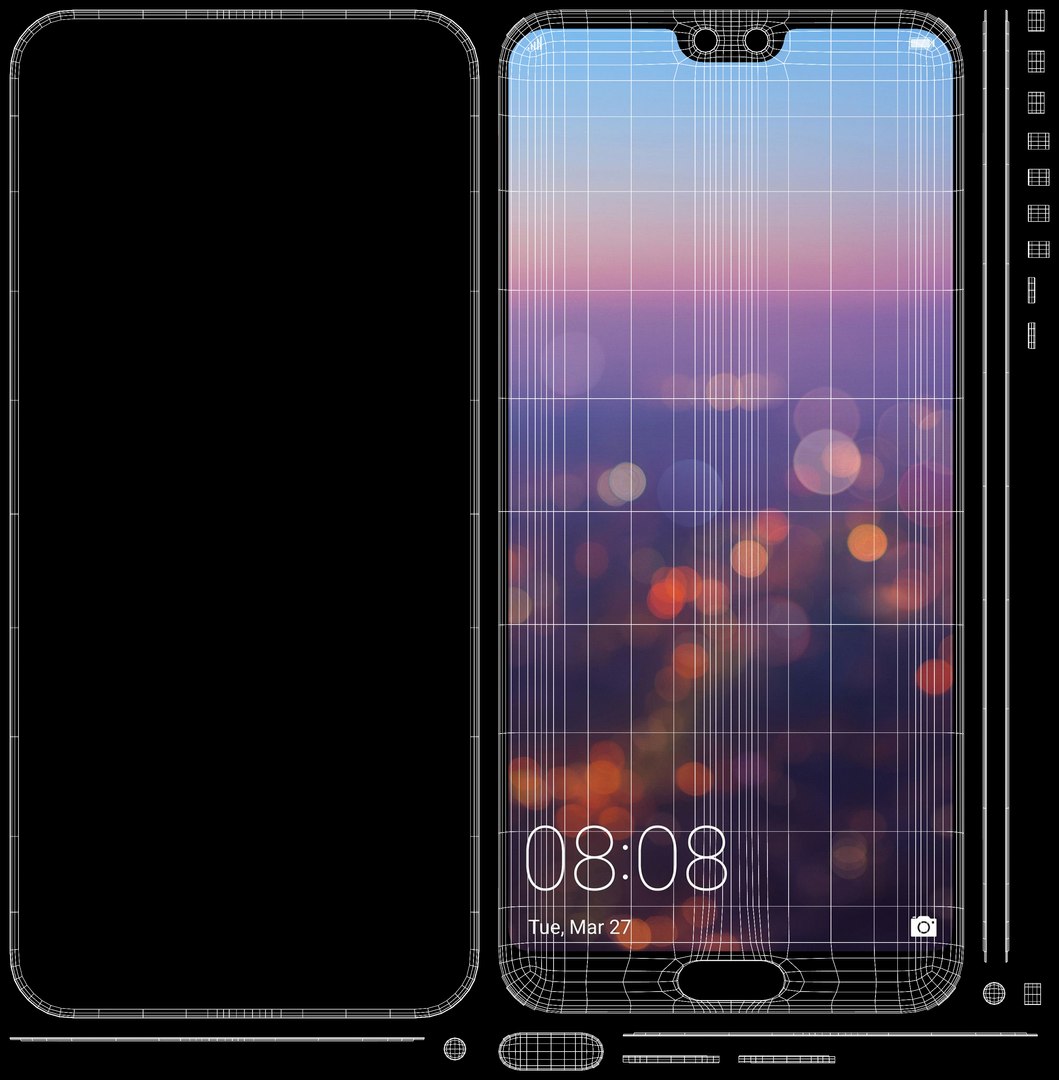 Huawei P20 Pro 3D Model - TurboSquid 1274088