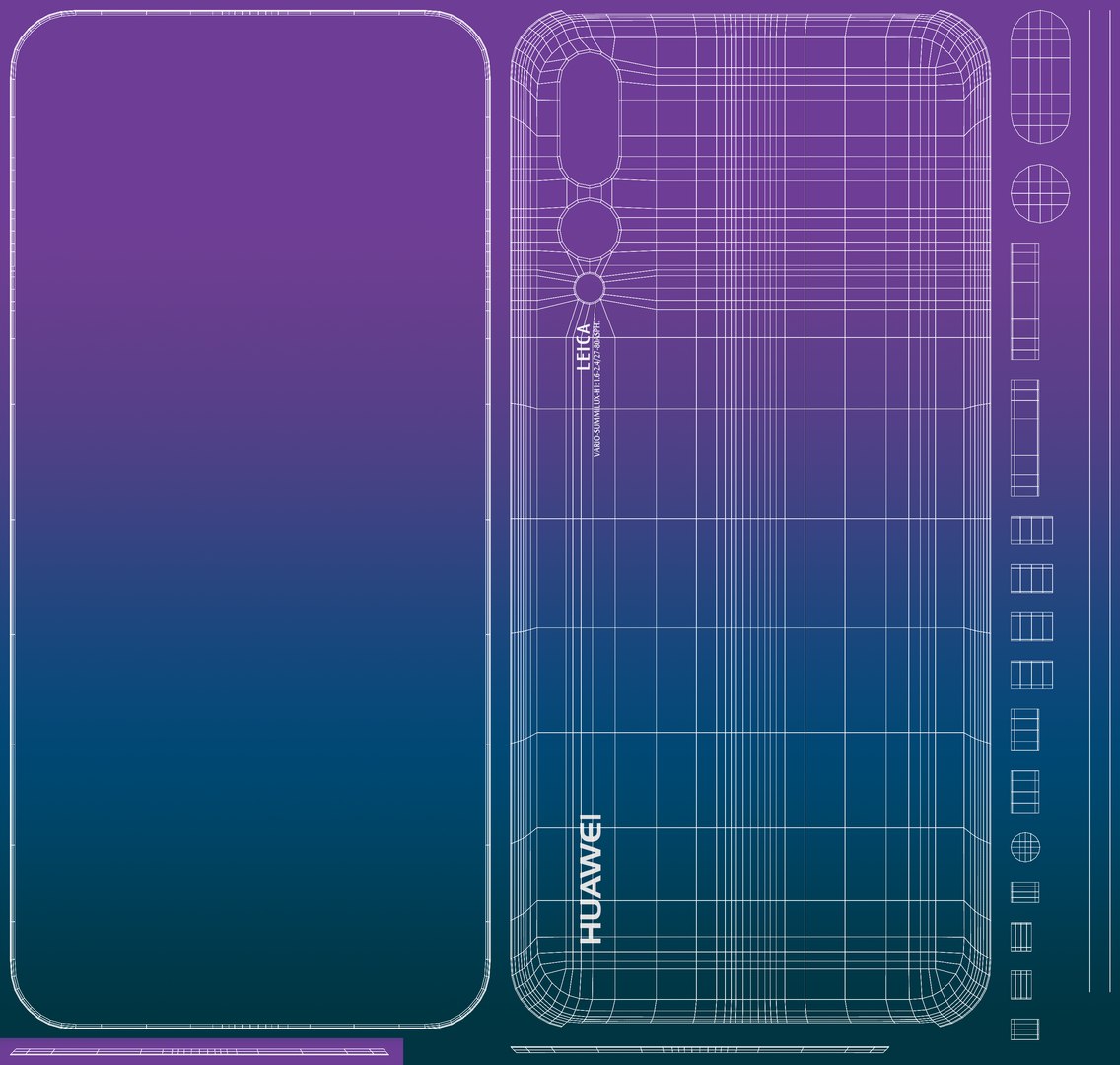 Huawei P20 Pro 3D Model - TurboSquid 1274088