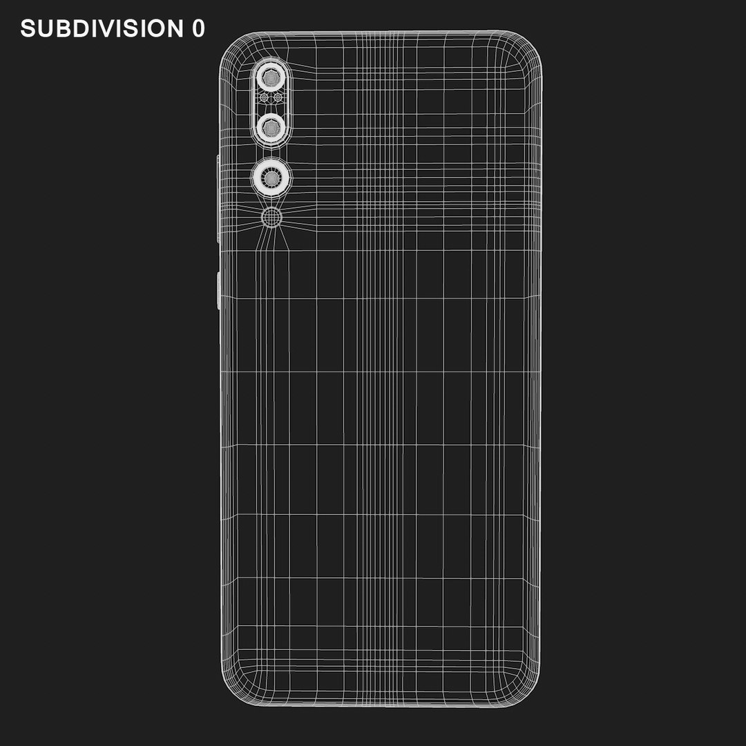 Huawei P20 Pro 3D Model - TurboSquid 1274088