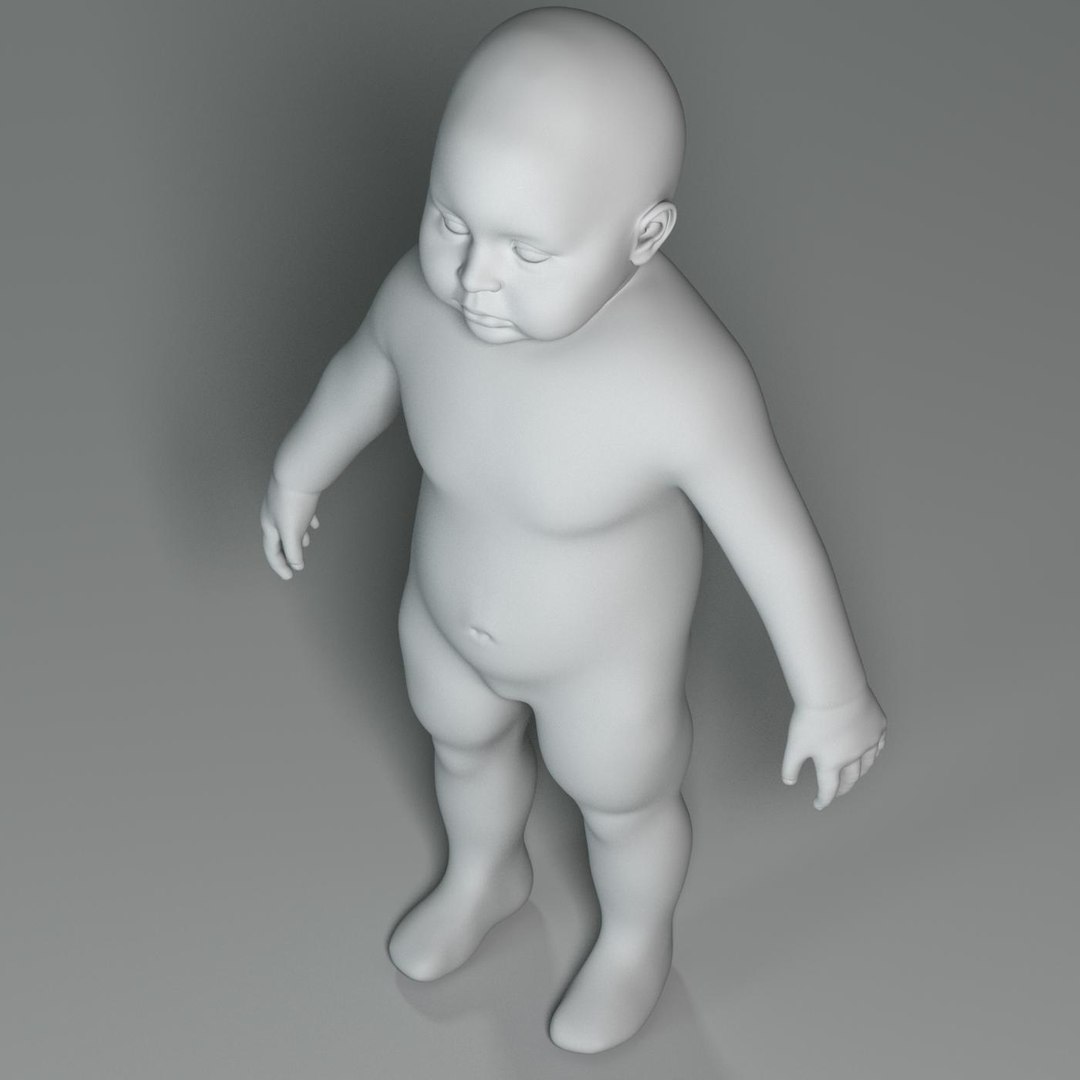 Res Baby Uv Unwrapped 3d Obj