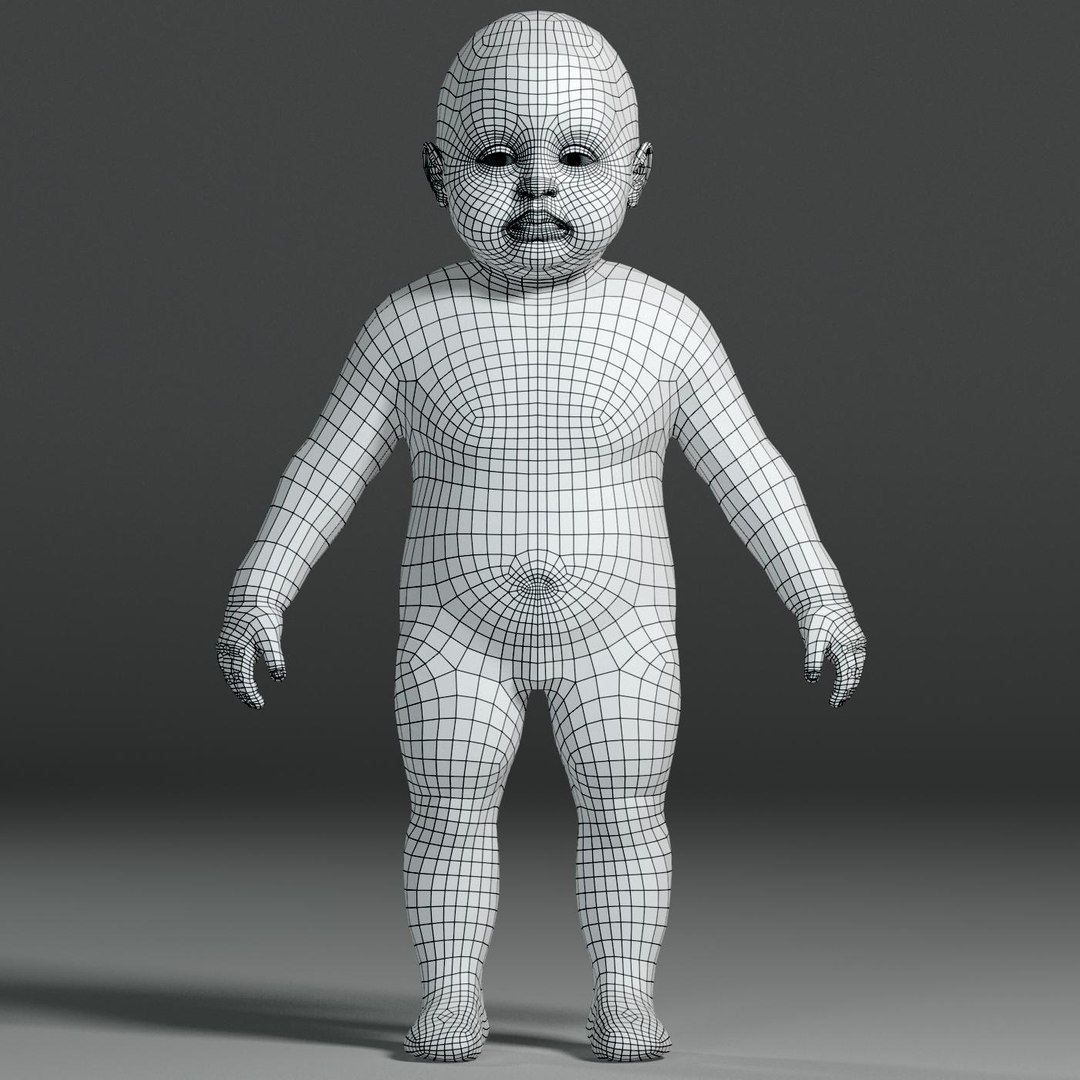 Res Baby Uv Unwrapped 3d Obj
