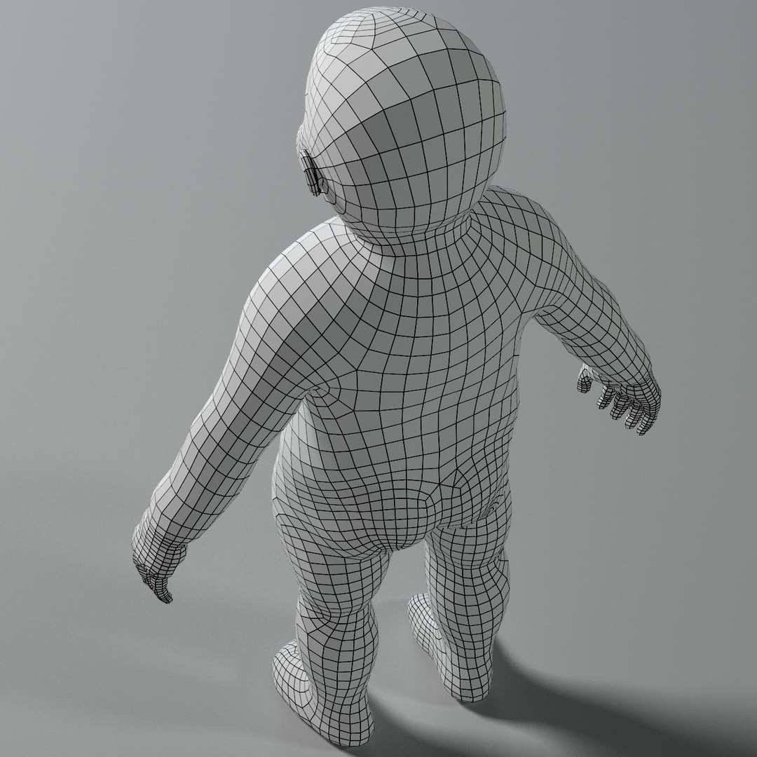 Res Baby Uv Unwrapped 3d Obj