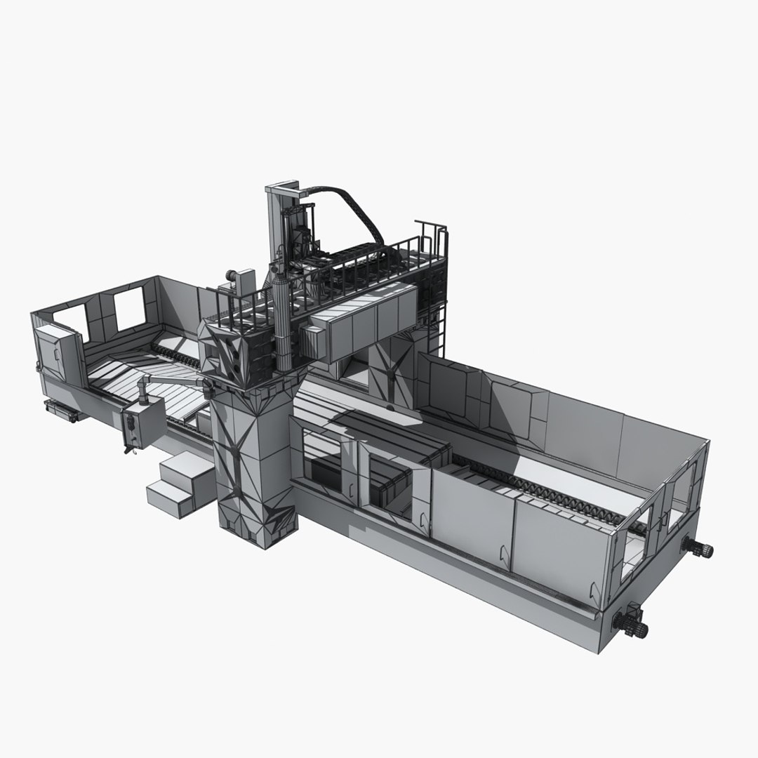 3D Model Milling Machine - TurboSquid 1381861