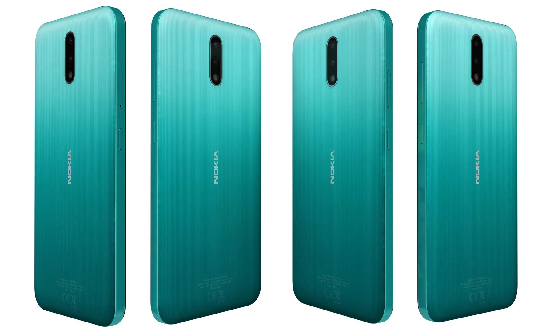 Nokia 2 3 green 3D model - TurboSquid 1520318