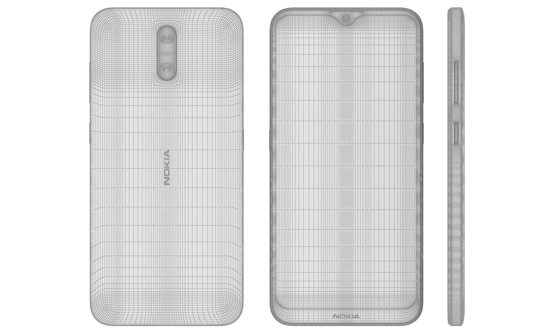 Nokia 2 3 green 3D model - TurboSquid 1520318