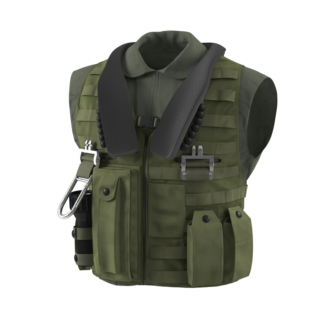 3d model military vest