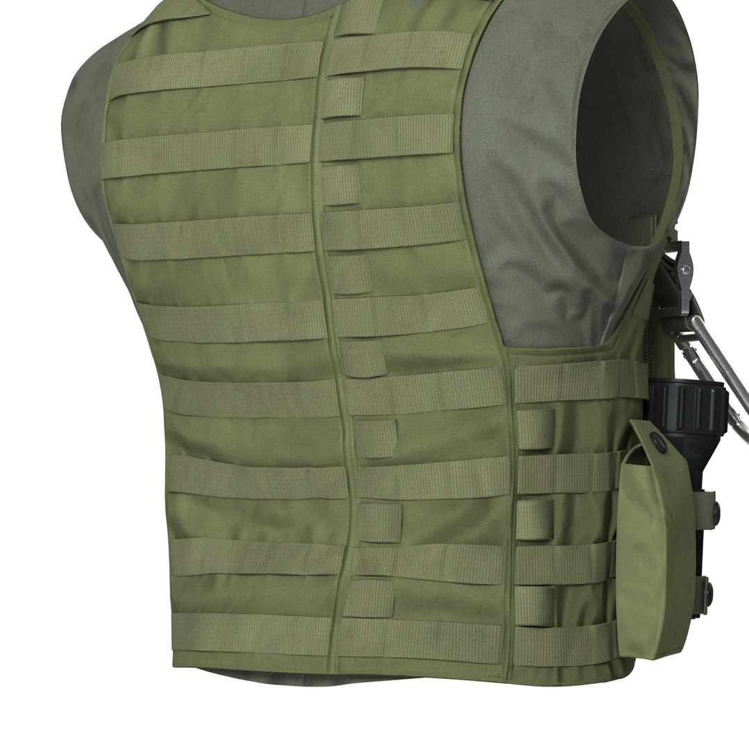 3d model military vest