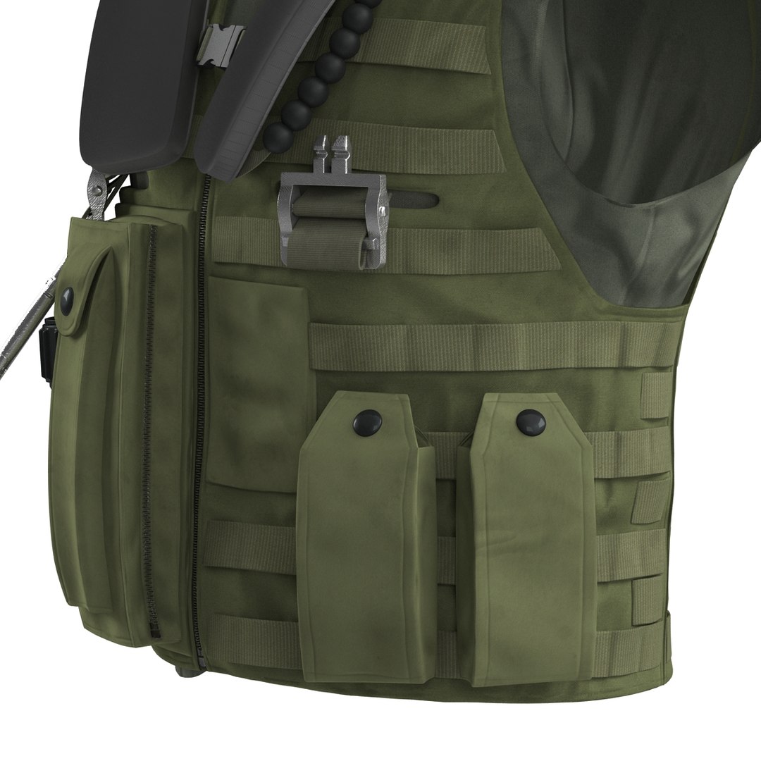 3d model military vest