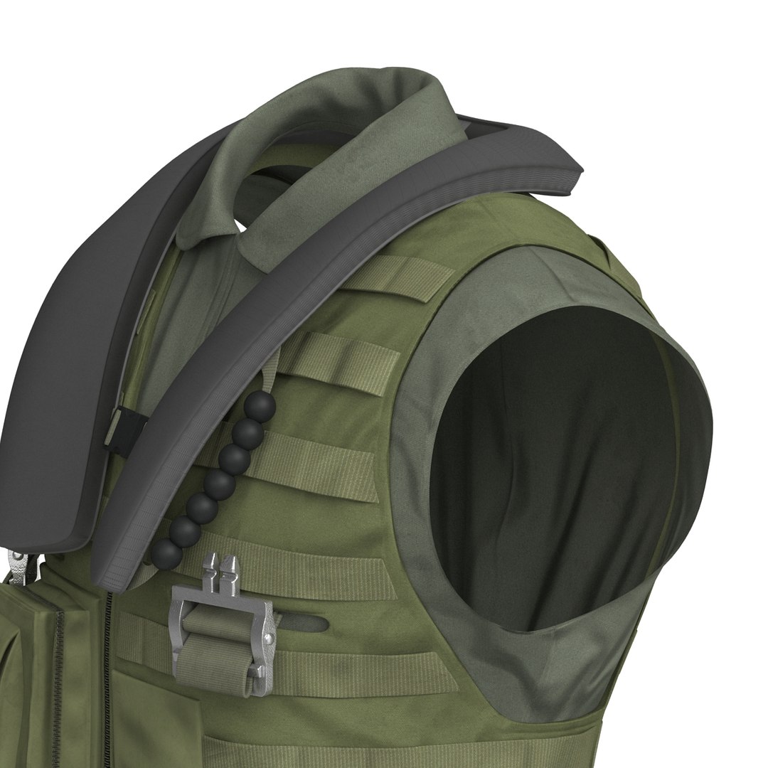 3d model military vest