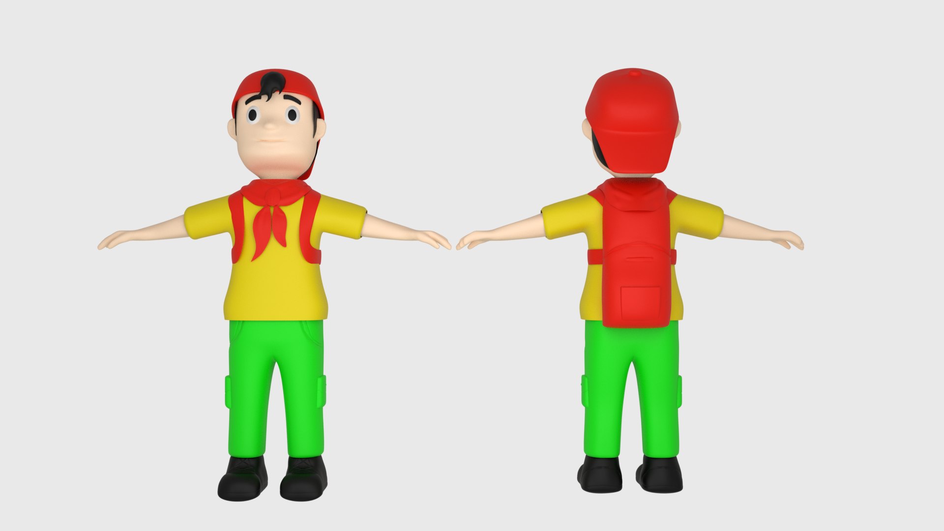 Character Bolang Indonesia Male 3D Model - TurboSquid 2230185